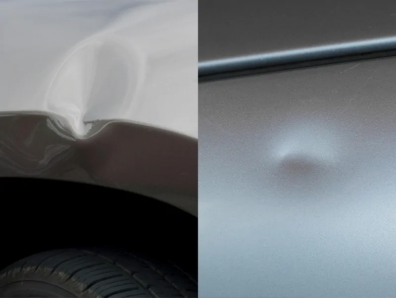 THE 2 TYPES OF DENT REMOVAL