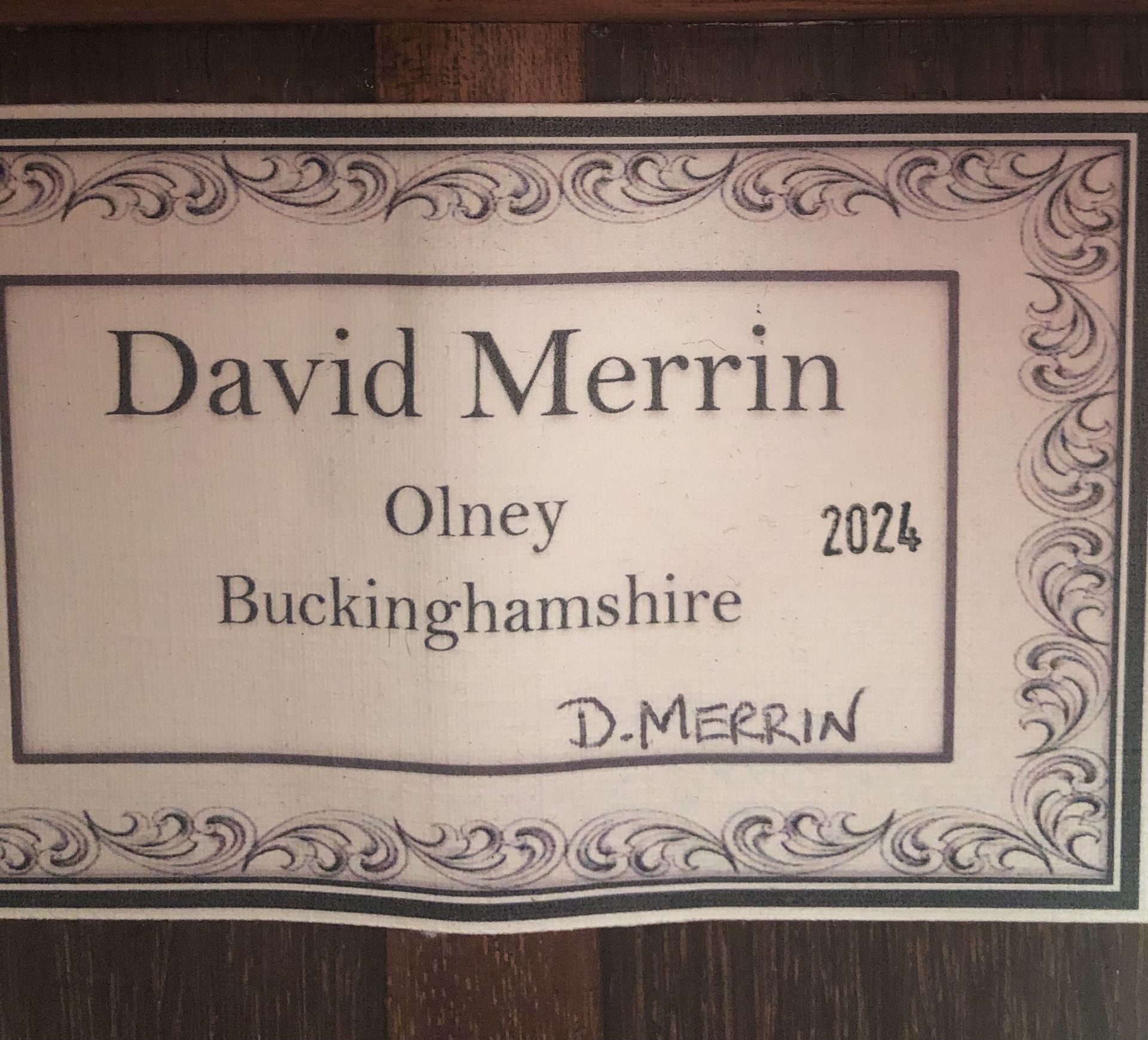 David Merrin Spruce Rosewood classical guitar