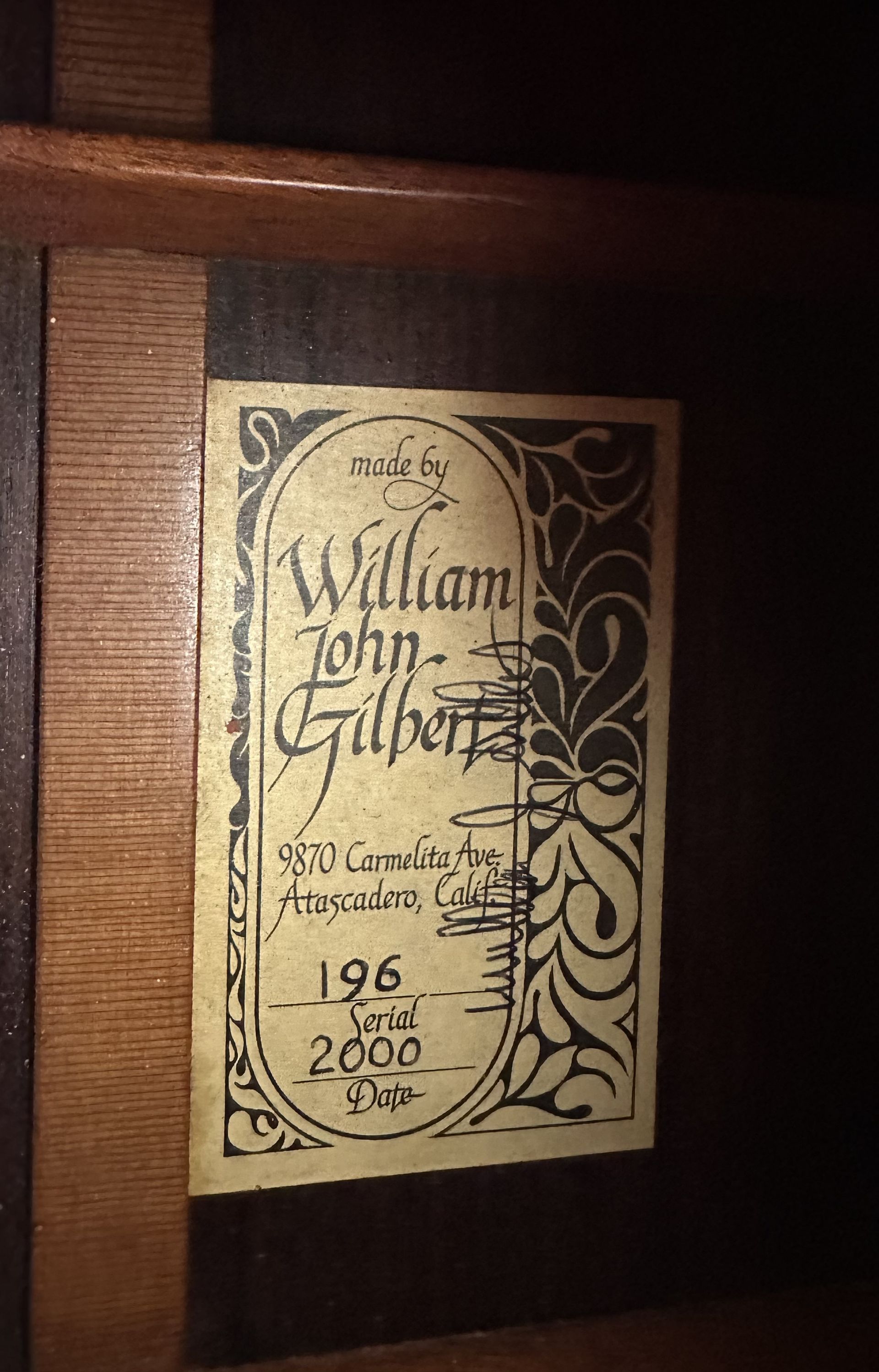 William Gilbert classical guitar