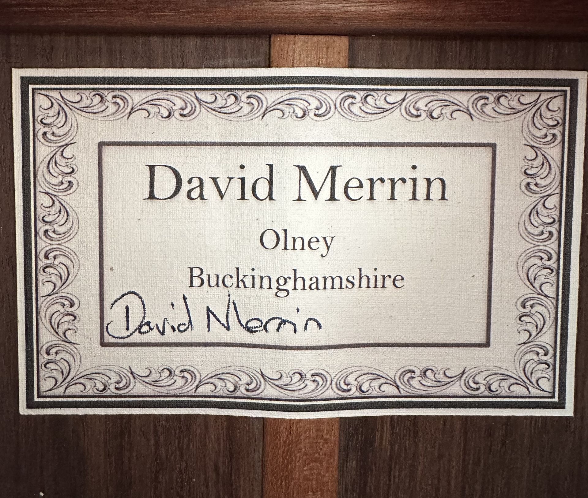 David Merrin classical guitar