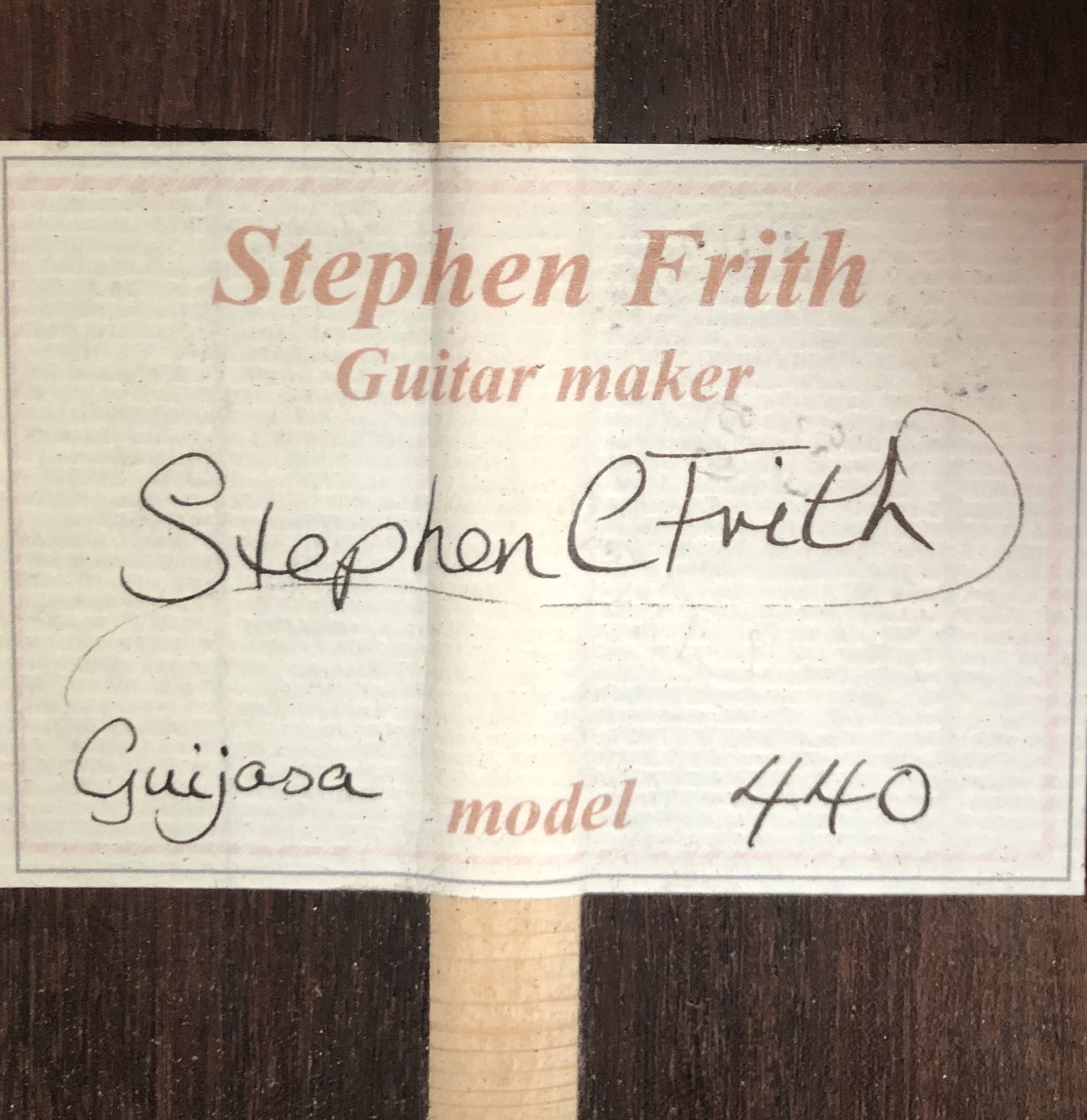 Stephen Frith classical guitar for sale