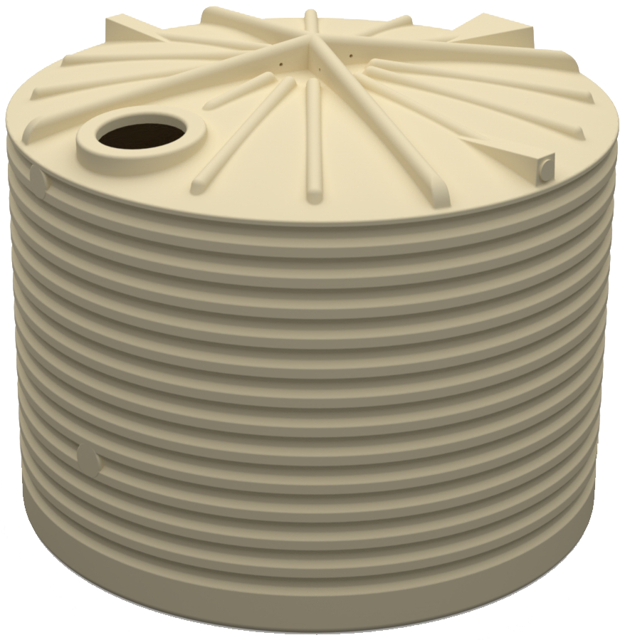 Round Poly Water Tanks QLD. 7,200 Litres To 15,000 Litres.