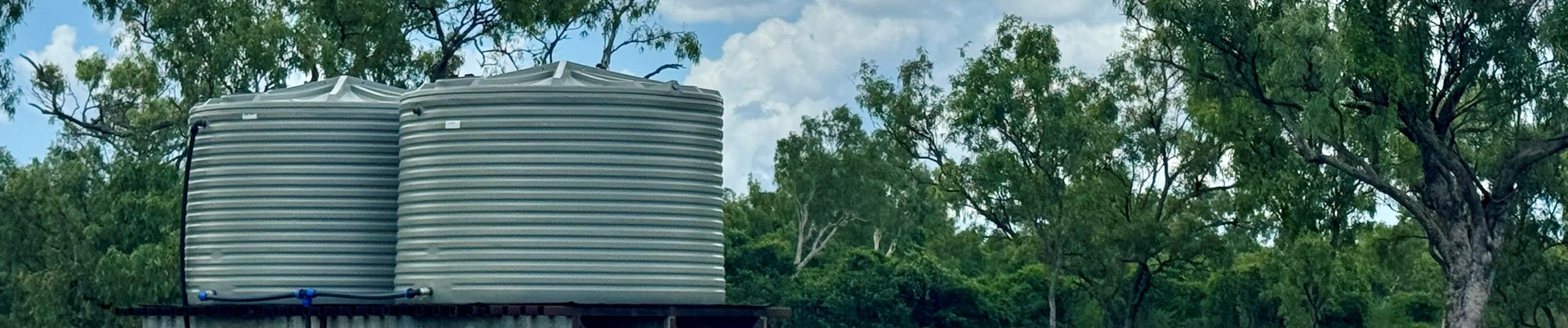 Round Poly Water Tanks QLD. 7,200 Litres To 15,000 Litres.