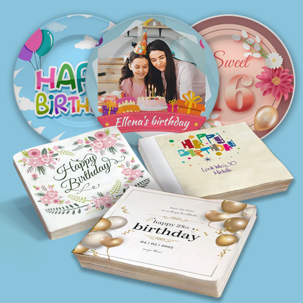 Custom Printed invitations, Personalized Banners for Birthday
