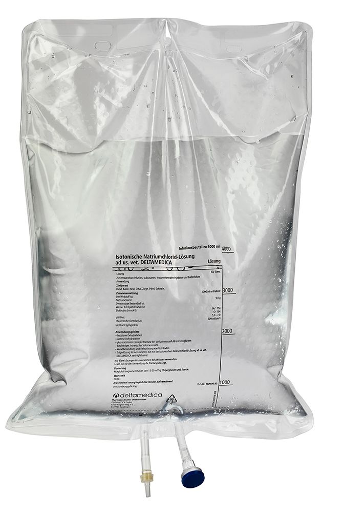 Isotonische NaCl-Lösung 0,9% ad us vet für die Tiermedizin