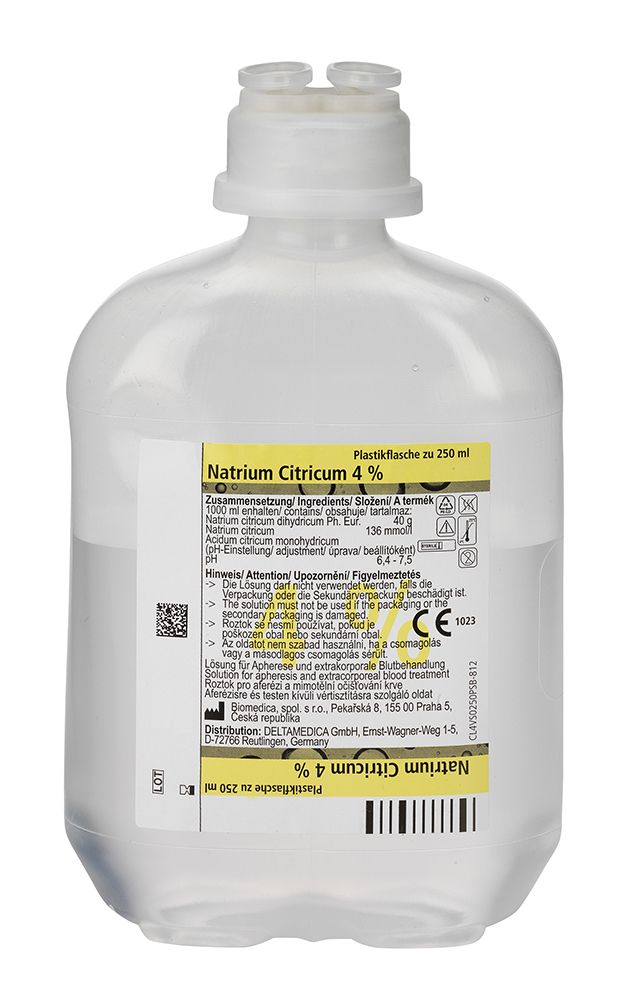 Natrium Citricum 4% - Citratlösung von Deltamedica