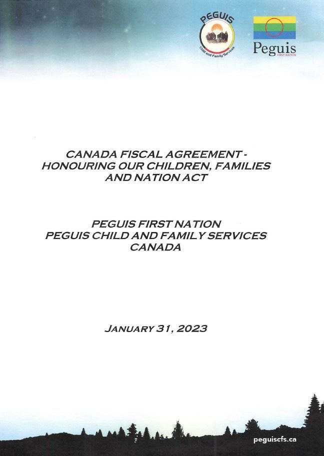 HOCFNA | Executed Coordination and Fiscal Agreement | Peguis CFS