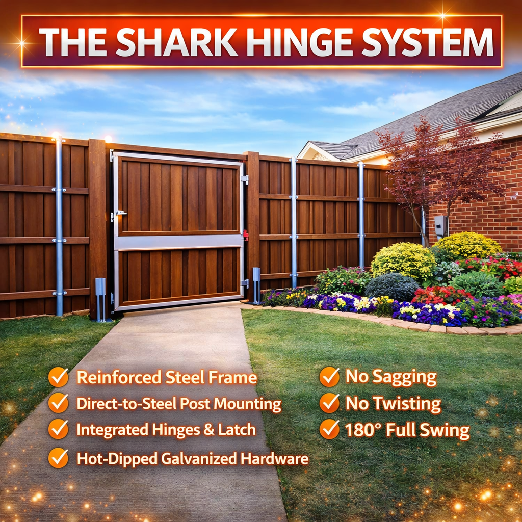 🦈 The Shark Hinge System: The Upgrade Your Fence Gate Needs