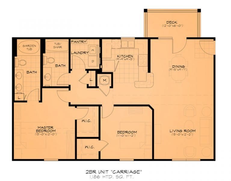 Floor Plans | Carolina Place Apartments | Jacksonville, NC
