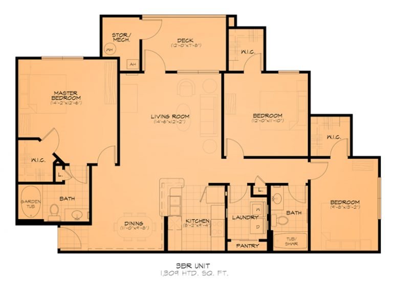 Floor Plans | Carolina Place Apartments | Jacksonville, NC