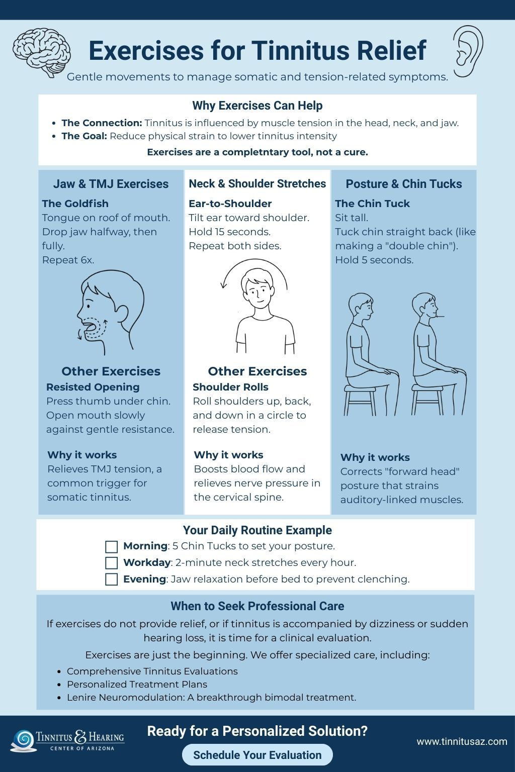 Home Exercises for Tinnitus Relief: TMJ Exercises & More | Tinnitus ...