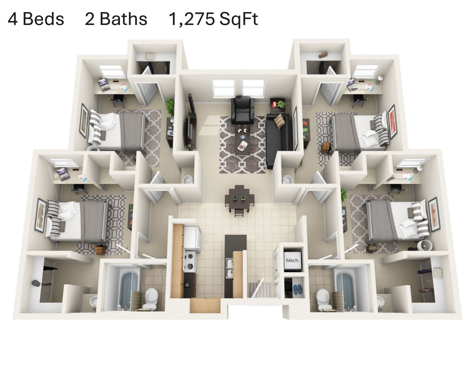 Student Floor Plans | Hawks Ridge Iowa City
