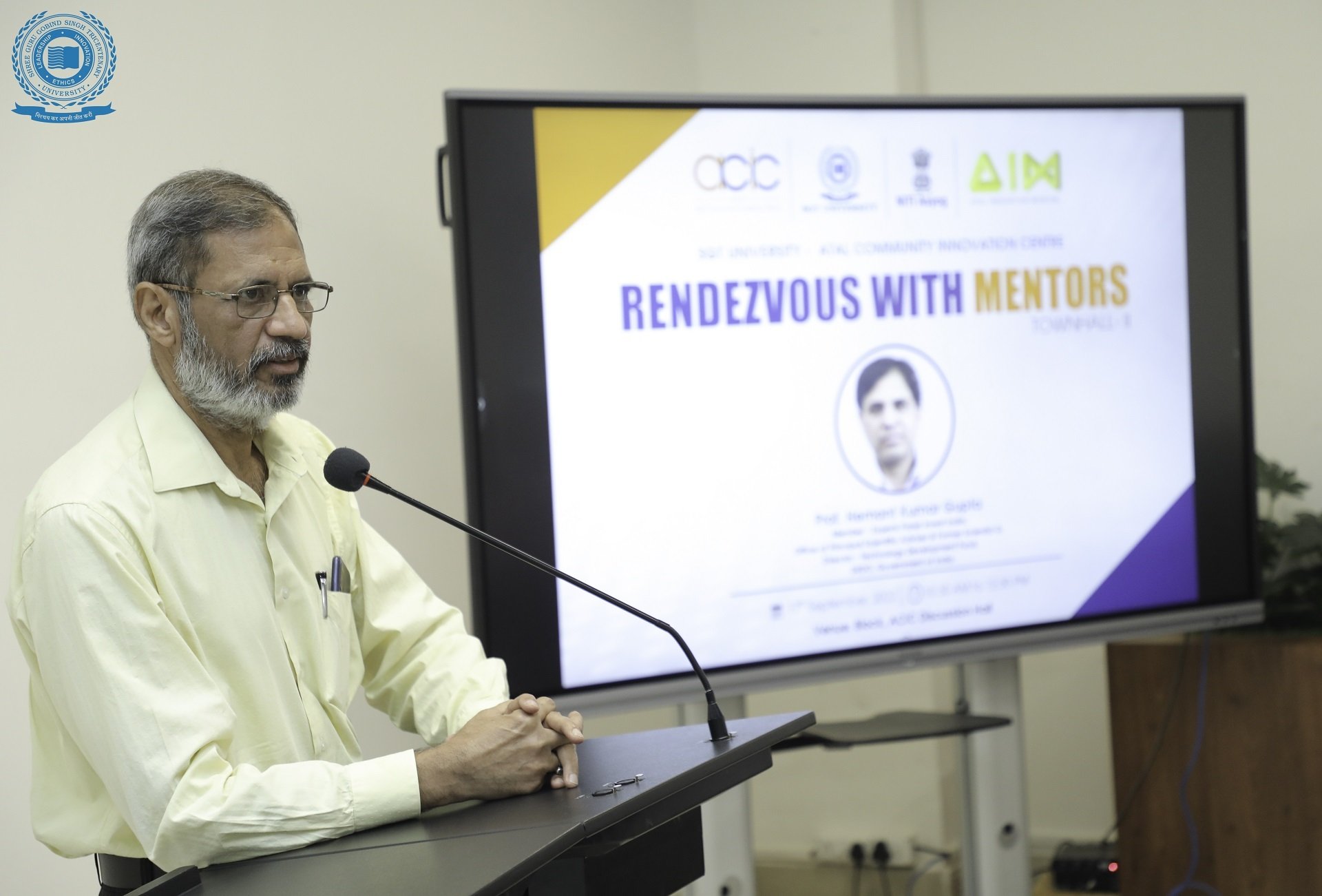 ‘Rendezvous With Mentors (townhall 2) with Prof Hemant Gupta.