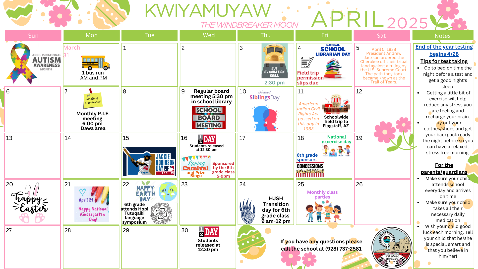 First Mesa Elementary School | 2022-2023 Calendar