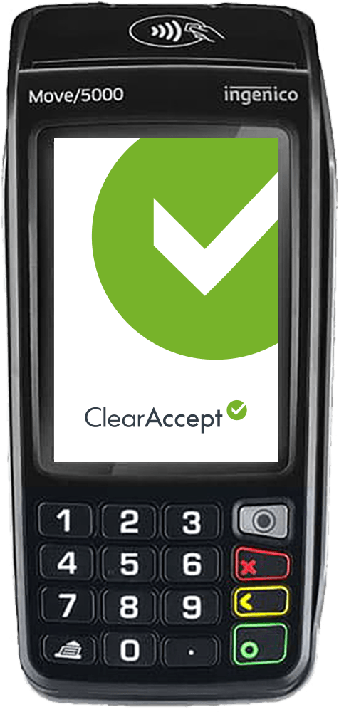 Portable card machines for flexibility | ClearAccept
