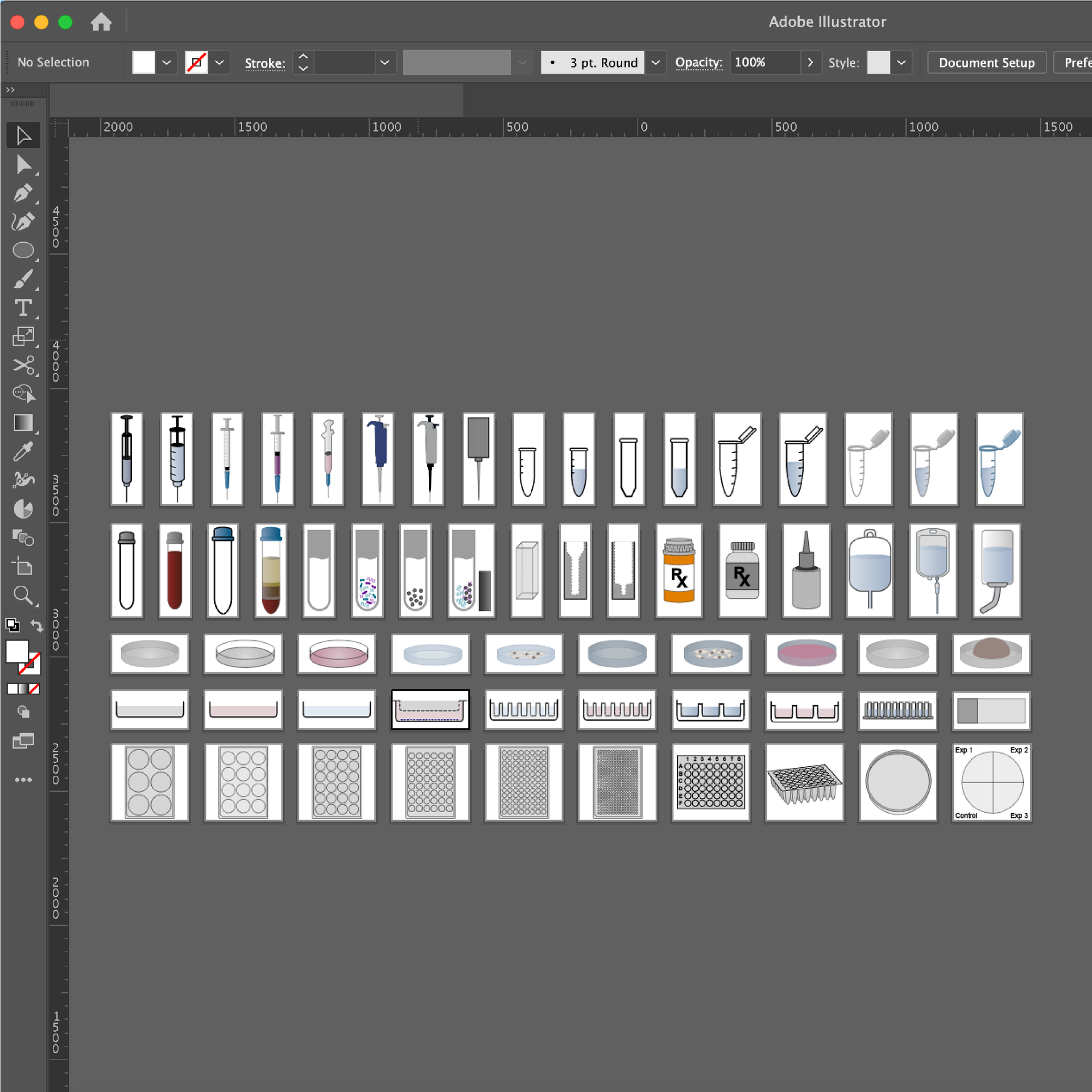 Laboratory Tools and Equipment Drawings - Vector Images for Download