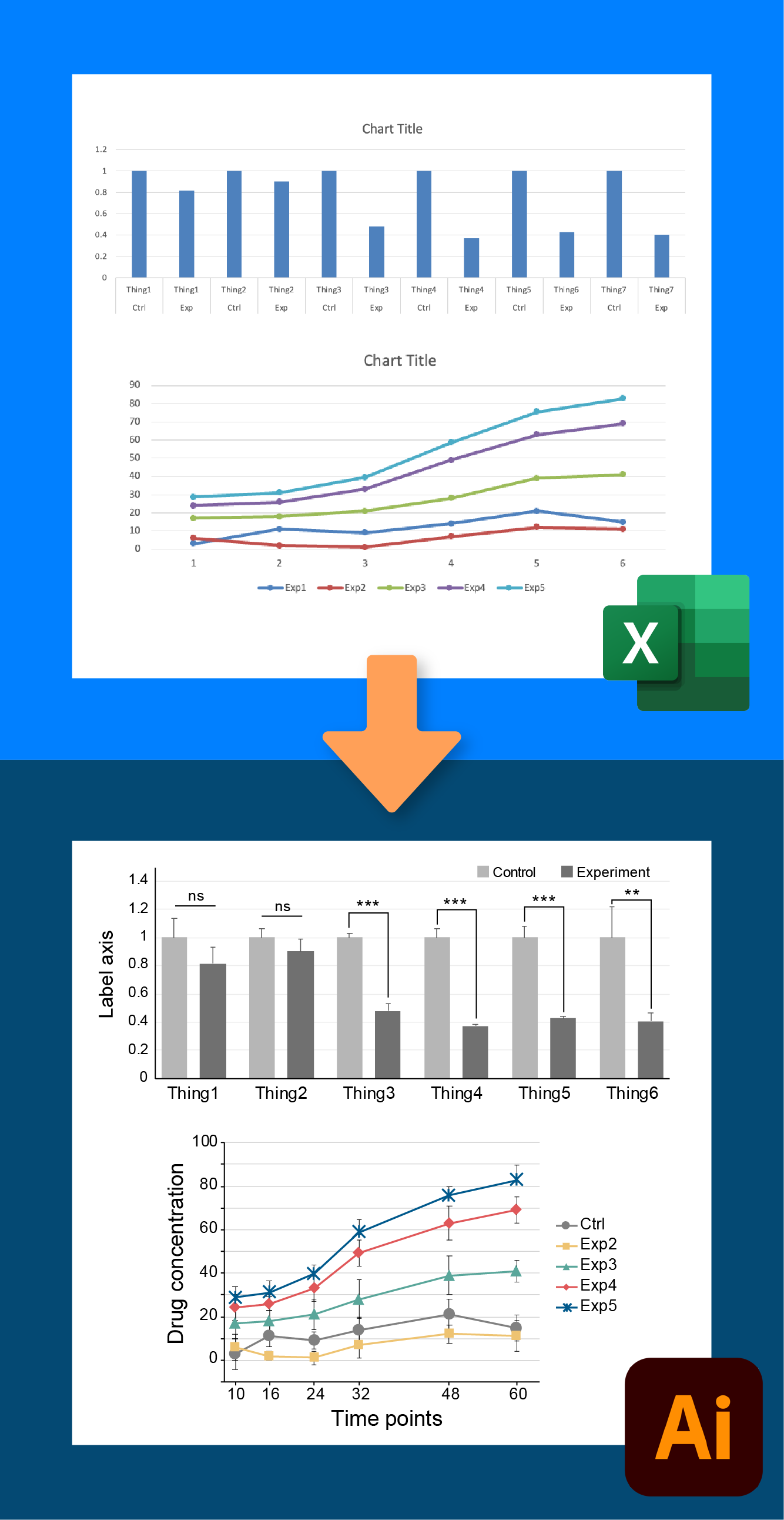 How to Make and Improve Data Visualizations in Illustrator | Simplified ...