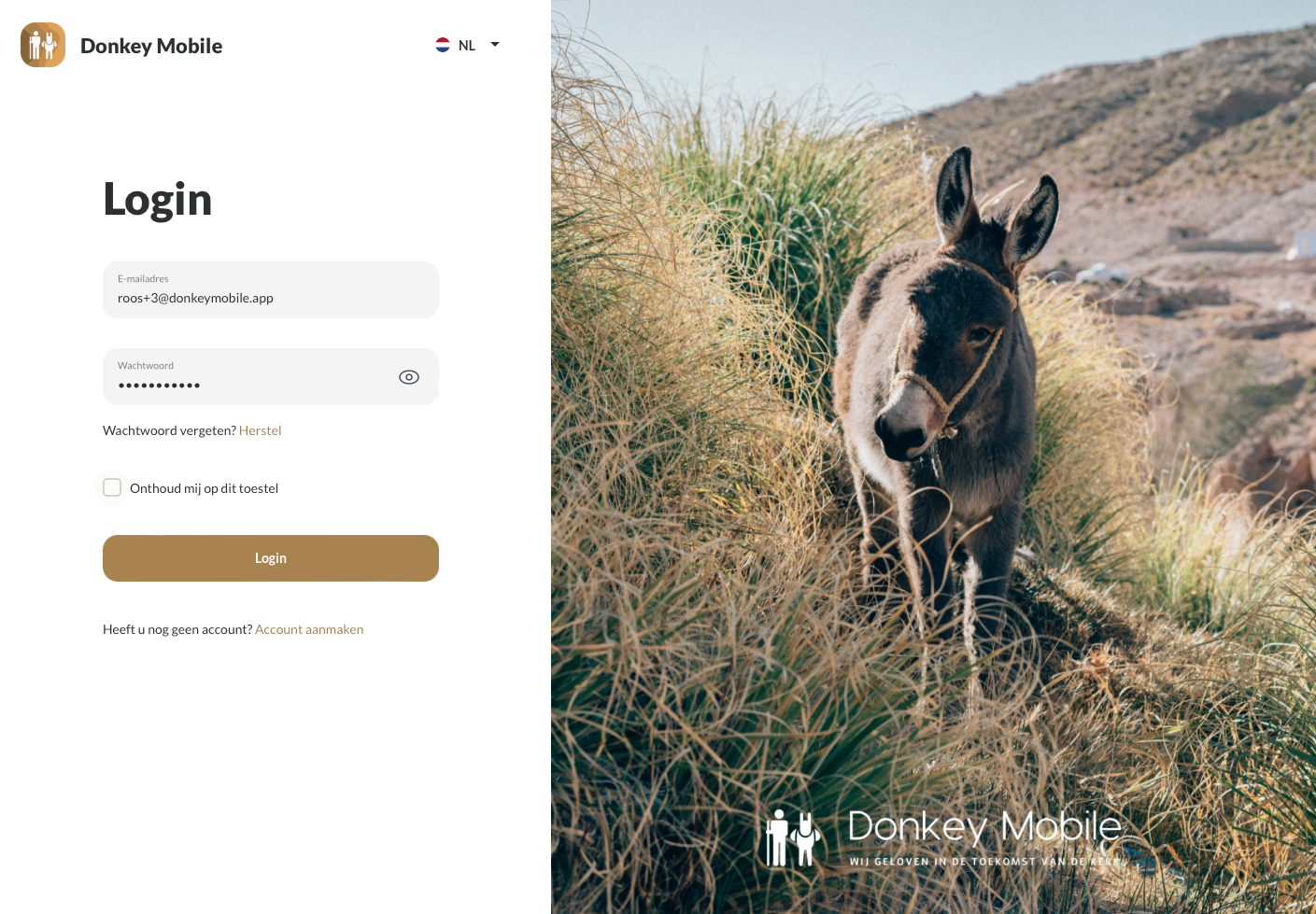 Hoe werkt het voor het eerst registreren in Donkey Mobile Web?