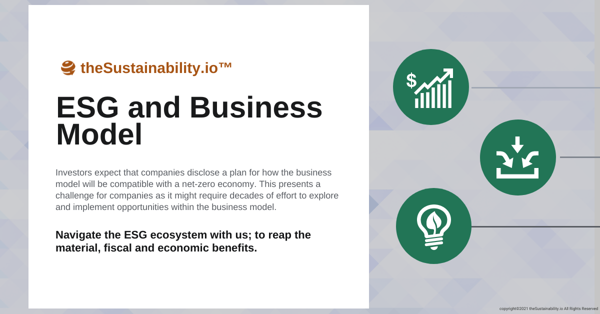 ESG Strategy – Embed ESG in your business model