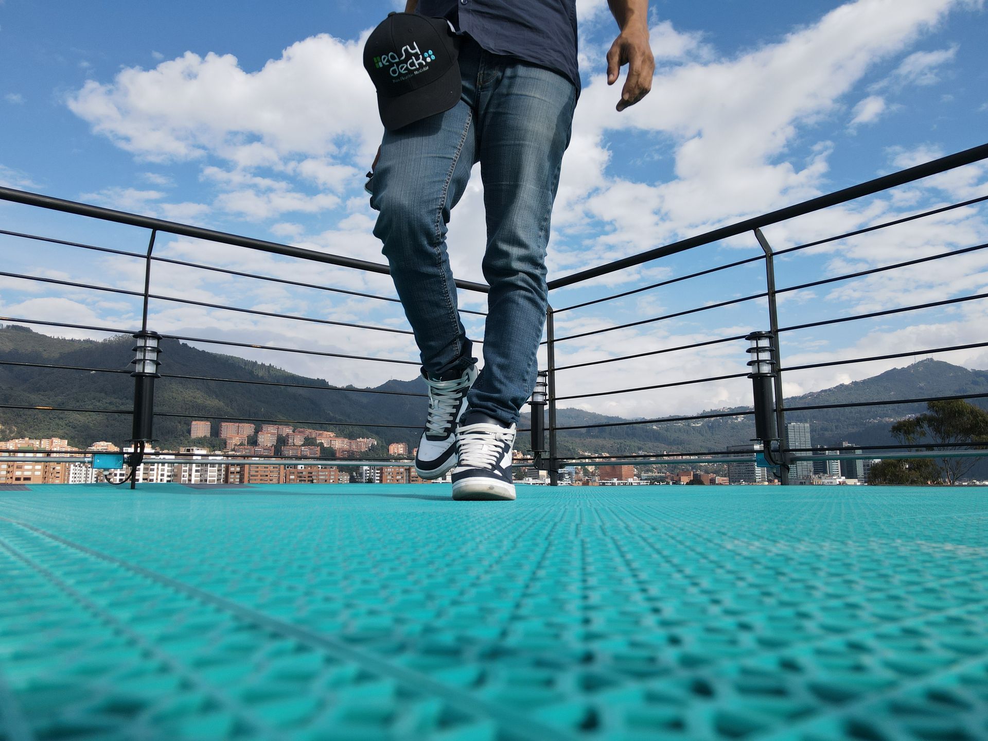 easydeck piso plástico flexible modular