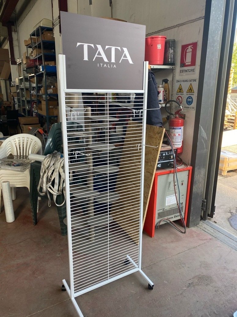 ESP-ME004_Espositore Bifacciale in Metallo Verniciato