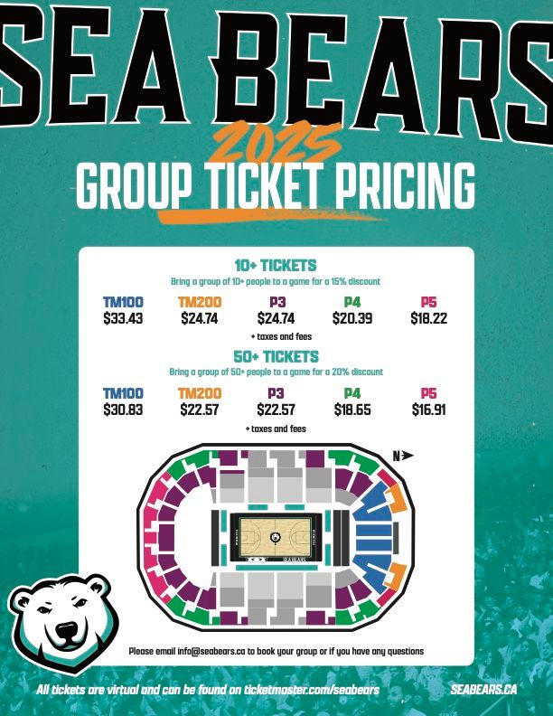 Tickets - Buy Winnipeg Sea Bears Tickets - CEBL