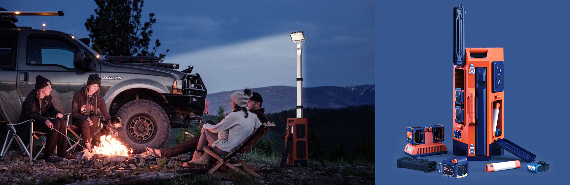 A revolutionary modern mobile lighting tower
