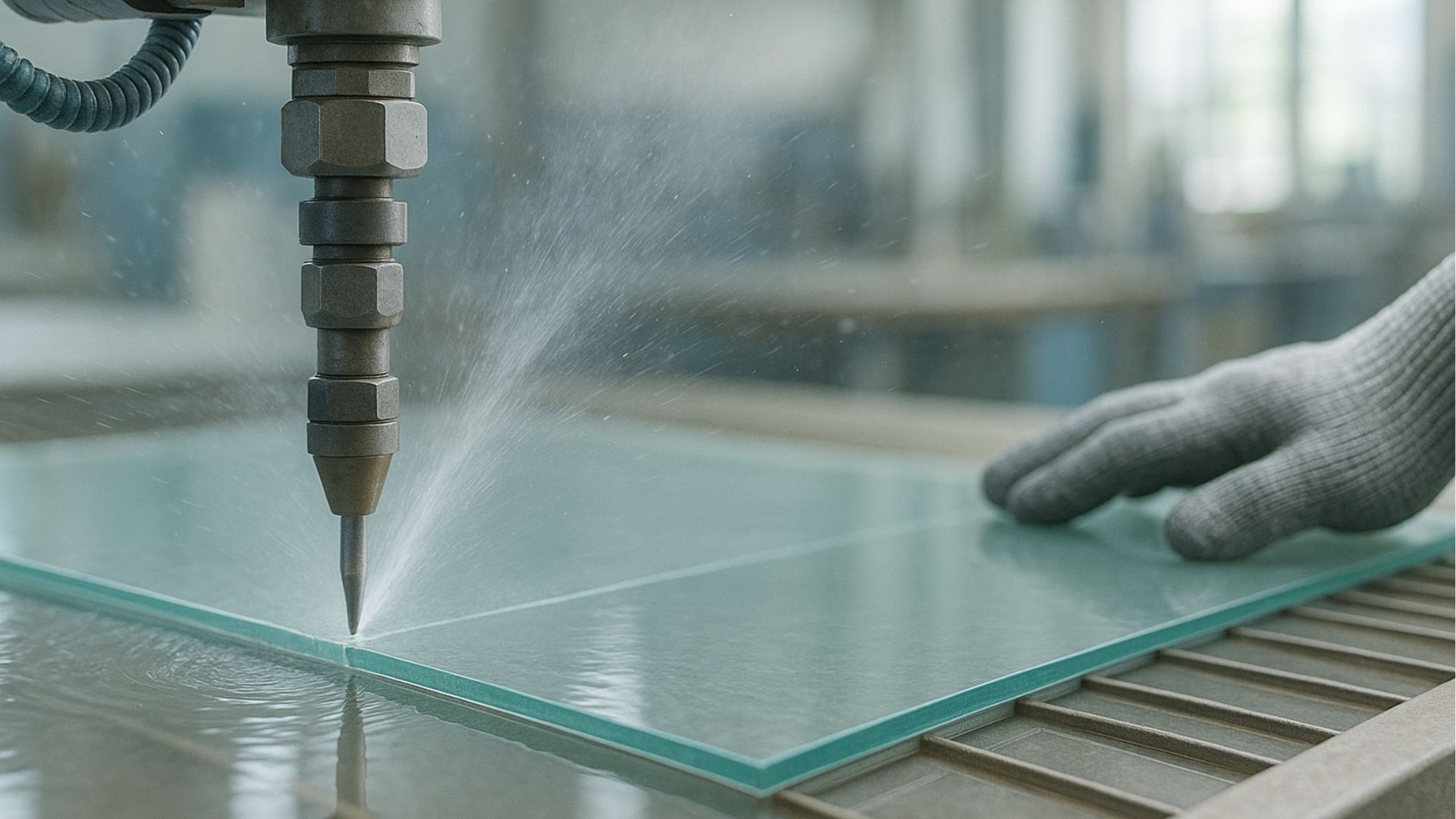 Glass water jet cutting: how it works