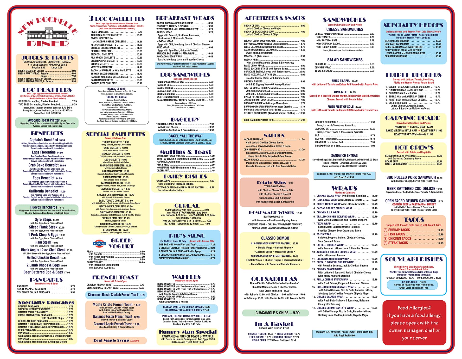 Menus | New Rochelle Diner - Serving New Rochelle, NY