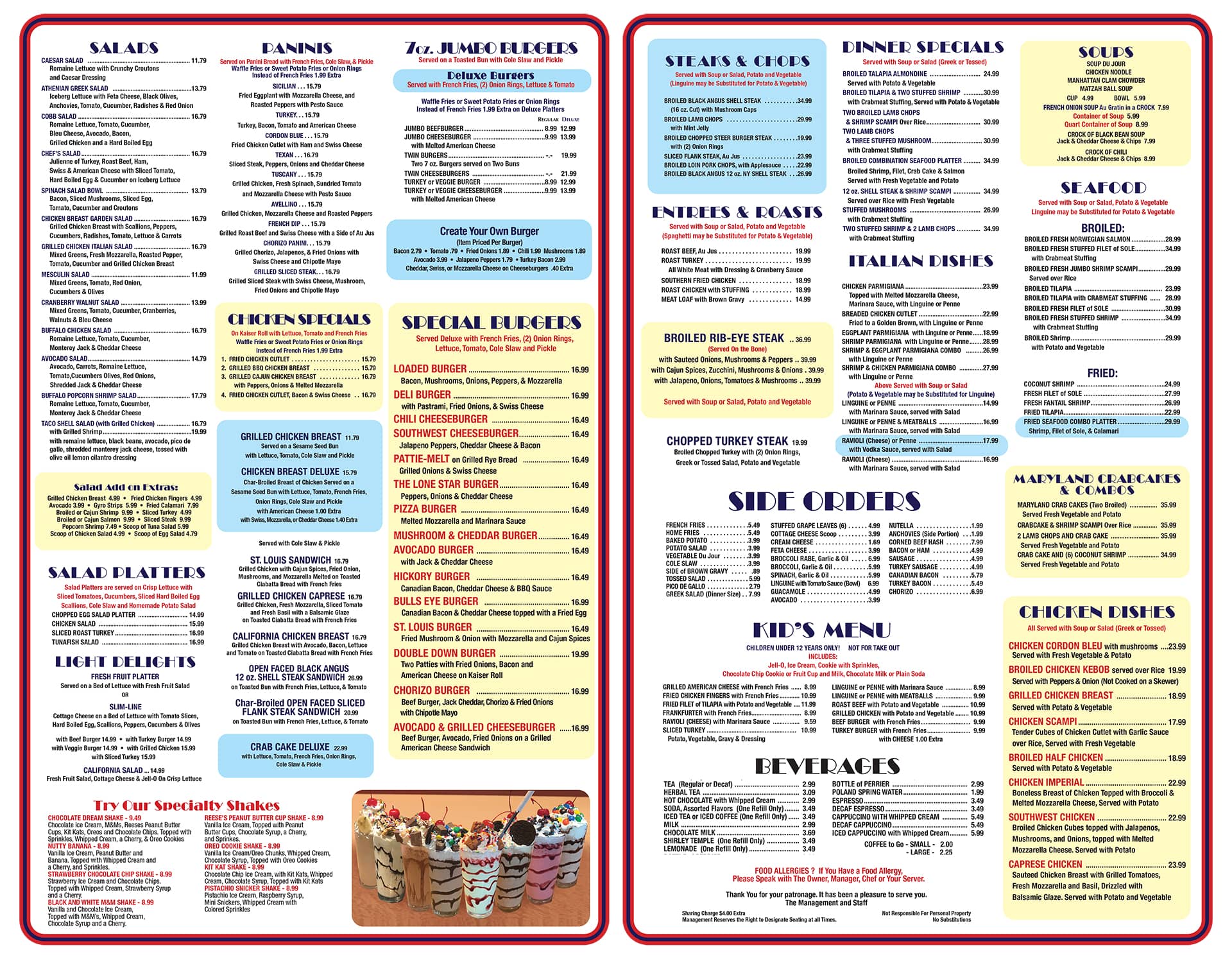Menus | New Rochelle Diner - Serving New Rochelle, NY