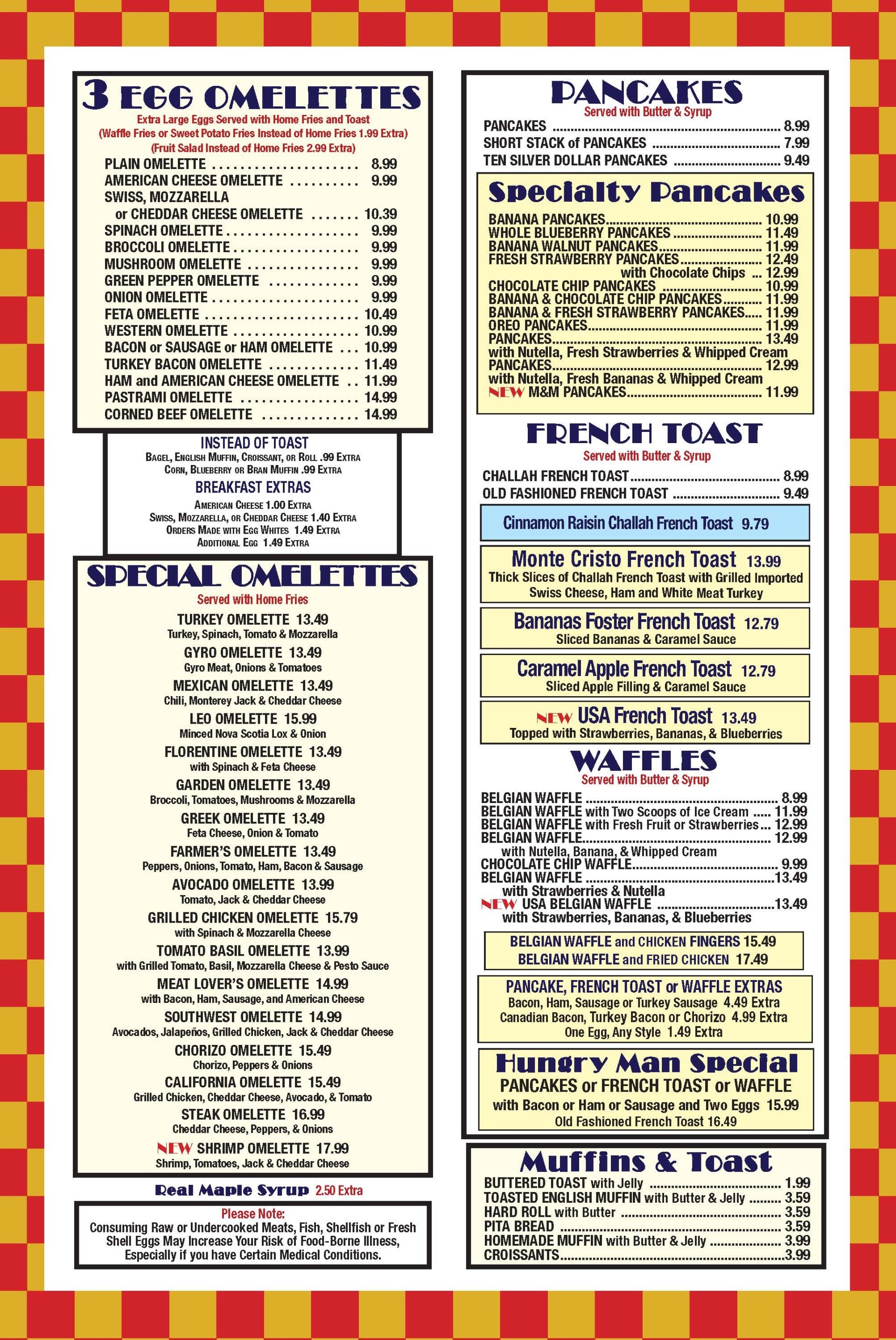 Menus | New Rochelle Diner - Serving New Rochelle, NY