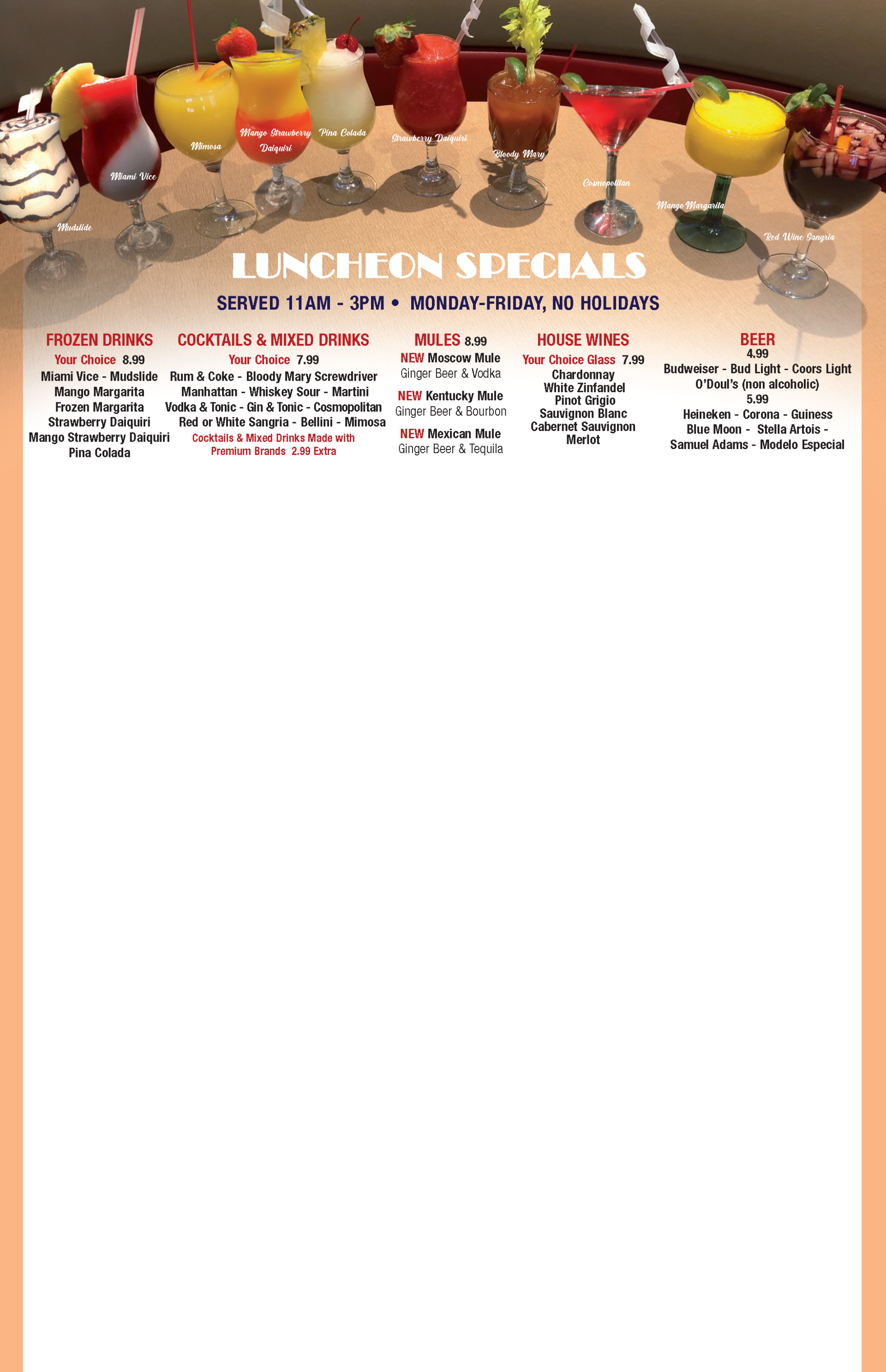 Menus | New Rochelle Diner - Serving New Rochelle, NY