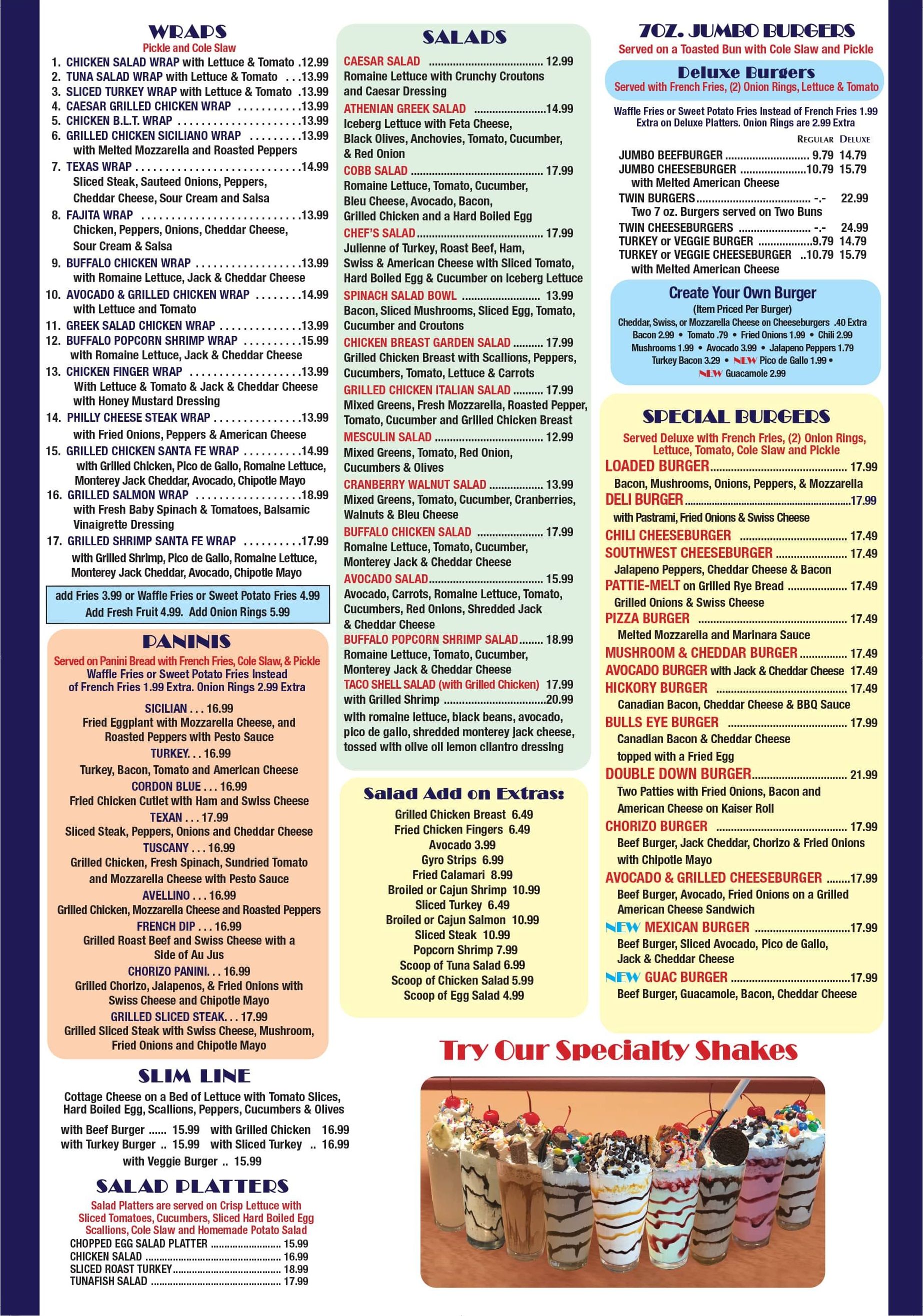 Menus | New Rochelle Diner - Serving New Rochelle, NY