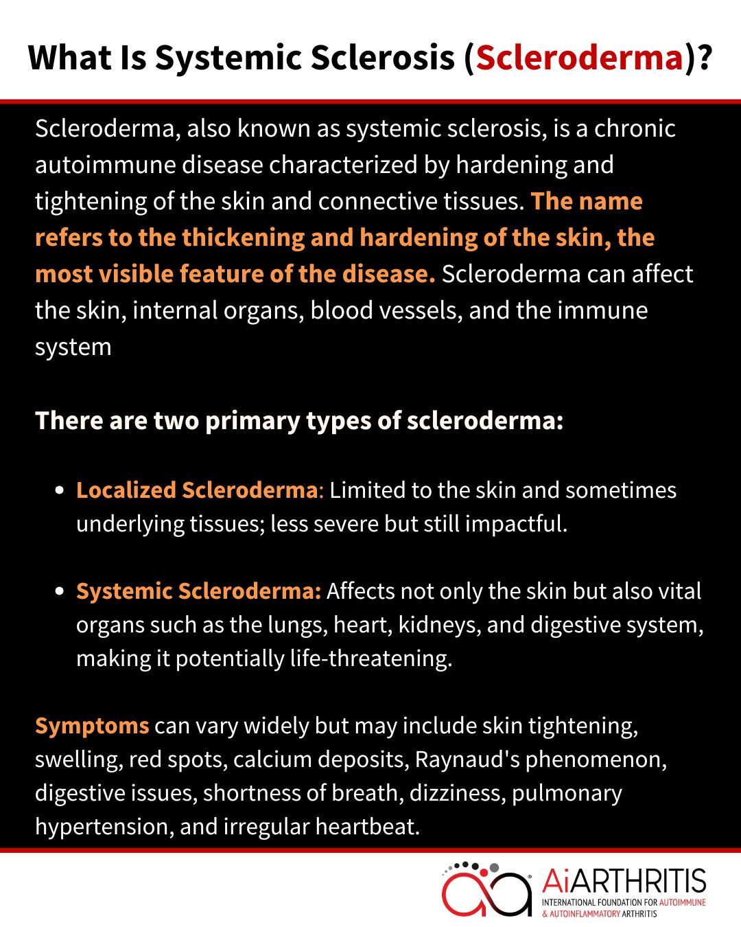 June 29: World Systemic Sclerosis (Scleroderma) Day