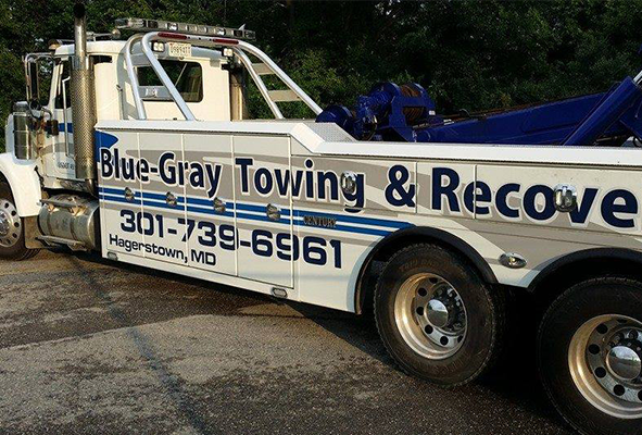 Blue Gray Towing, Heavy Duty, 24/7, Semi Trailer Repair