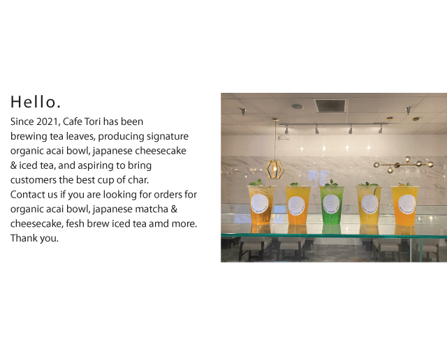 Cafe Tori - Online Order Available