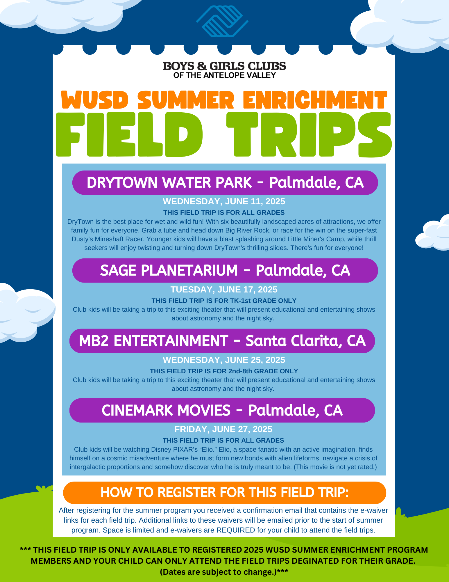 WUSD Summer Enrichment Program