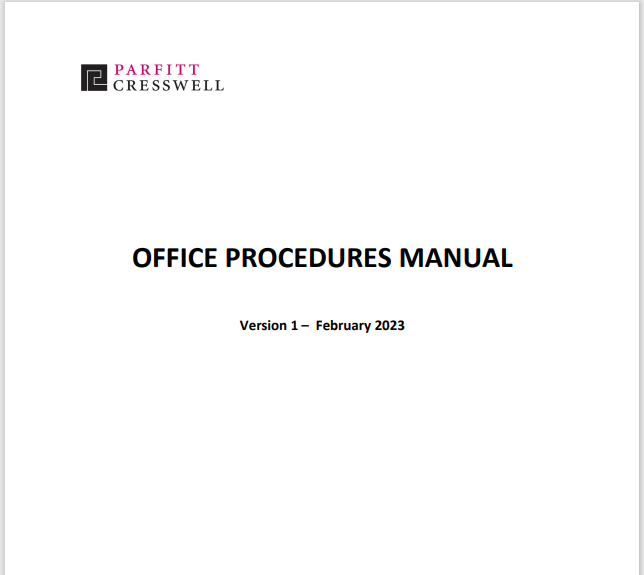 Office Procedures Manual