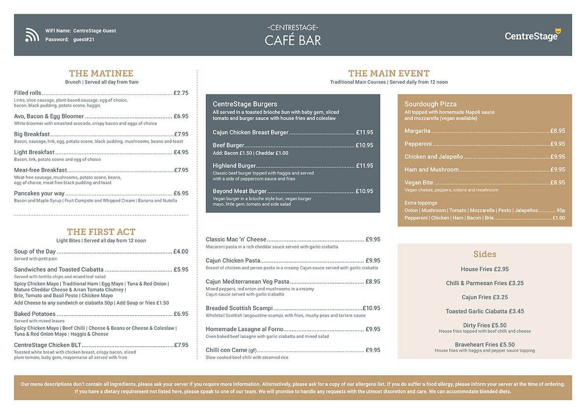 Café Bar | CentreStage