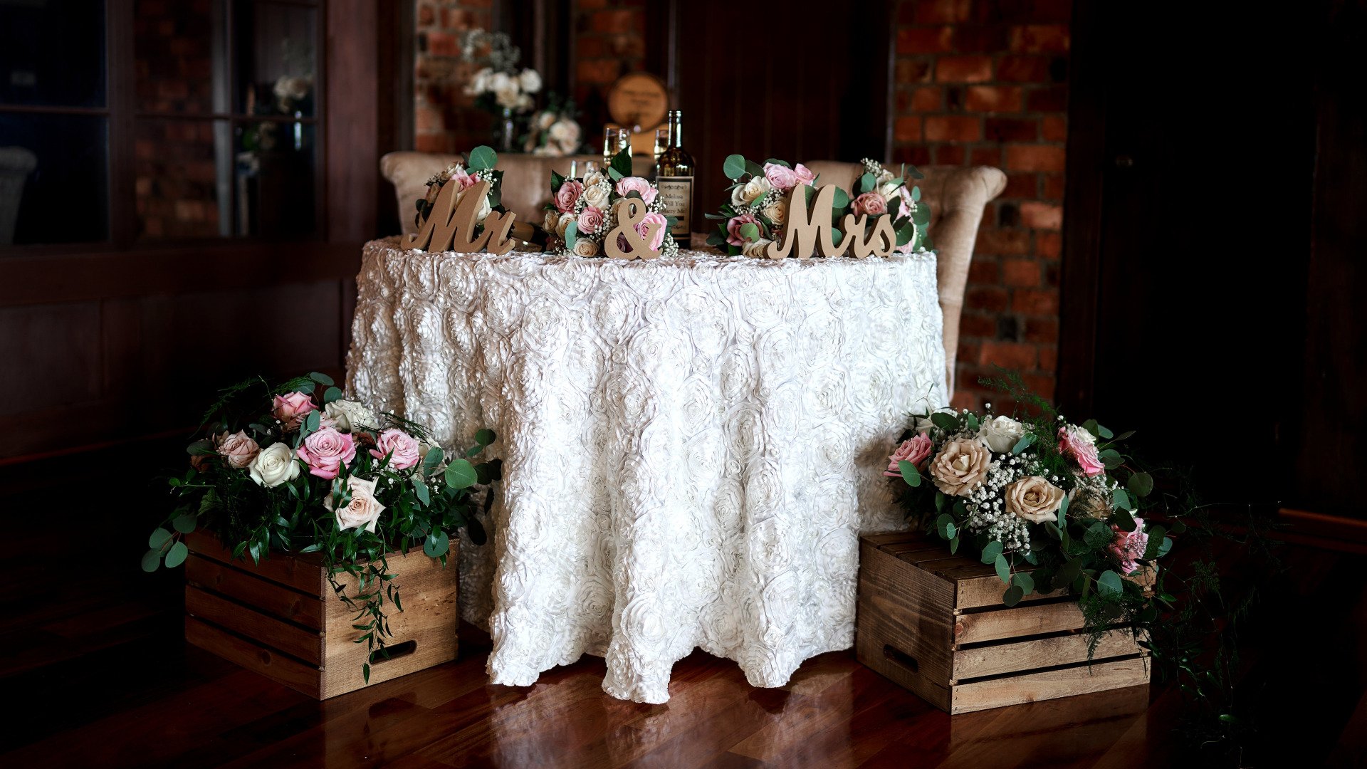 Bride & Groom Table | Riviera Waterfront Mansion