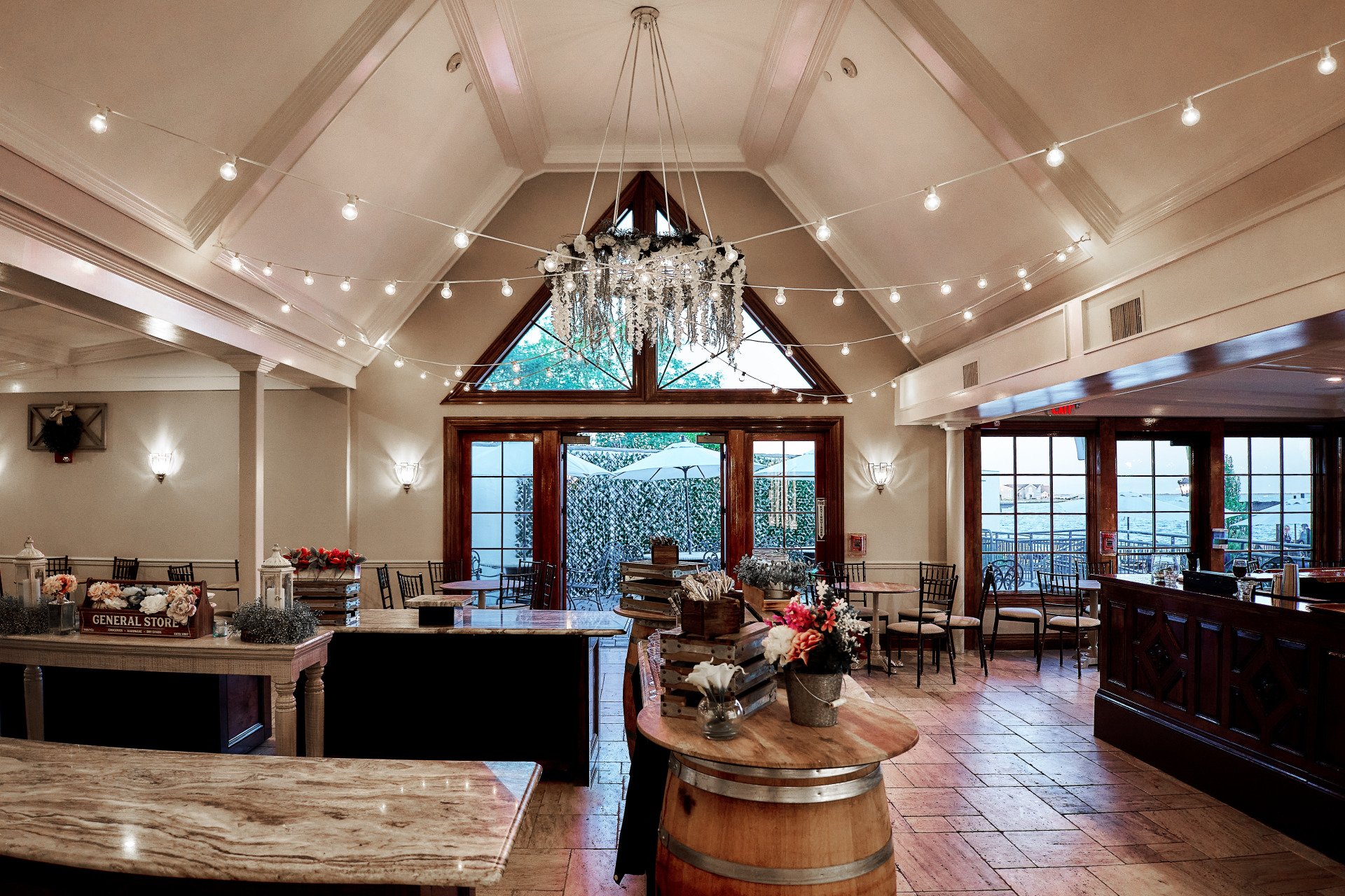 Indoor Cocktail Hour | Riviera Waterfront Mansion