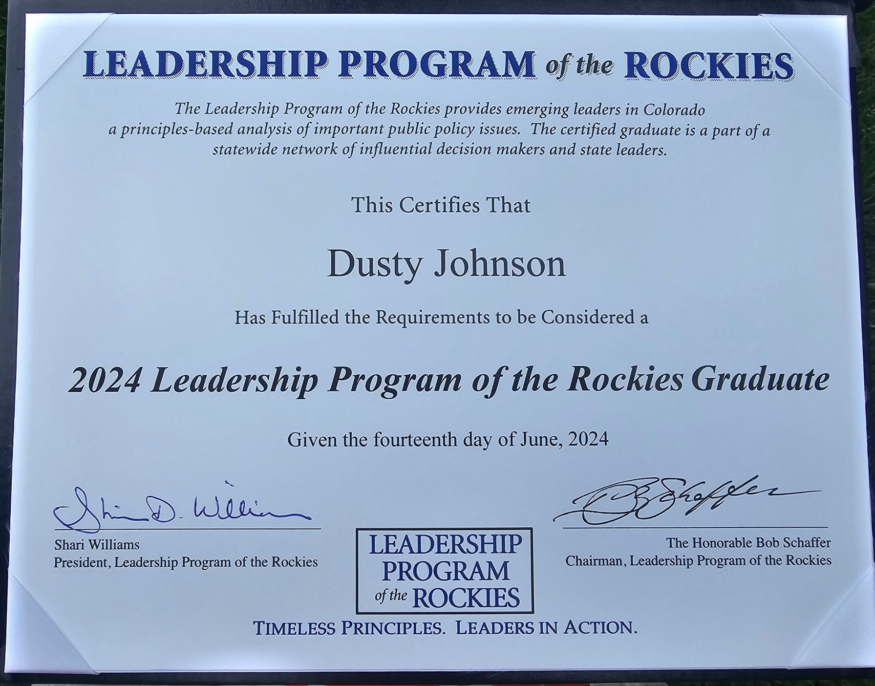 About Dusty Johnson Candidate for Colorado House District 63