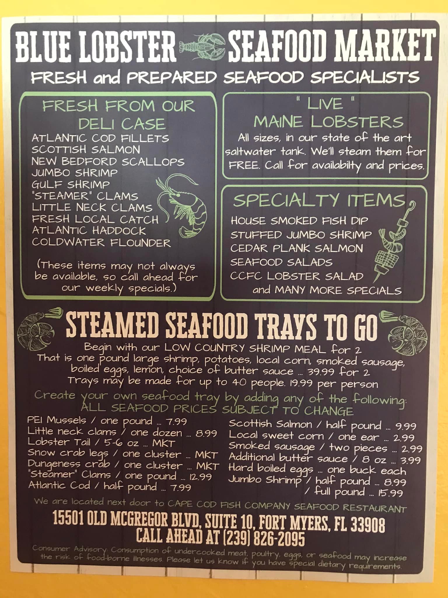 Our Seafood | Cape Cod Fish Co. | Fort Myers Seafood