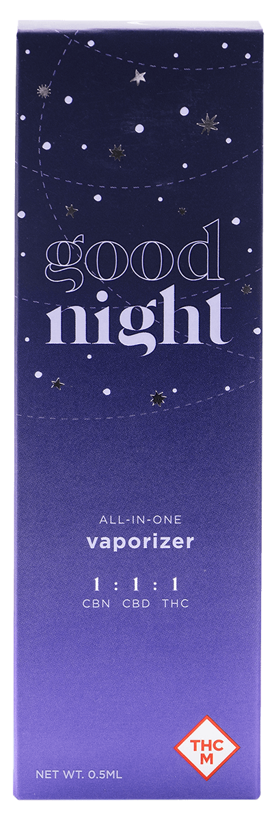 CBN, CBD and THC Sleep Vape | Goodnight Cannabis