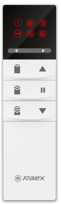 Raex remote controls, handheld and wall switch options