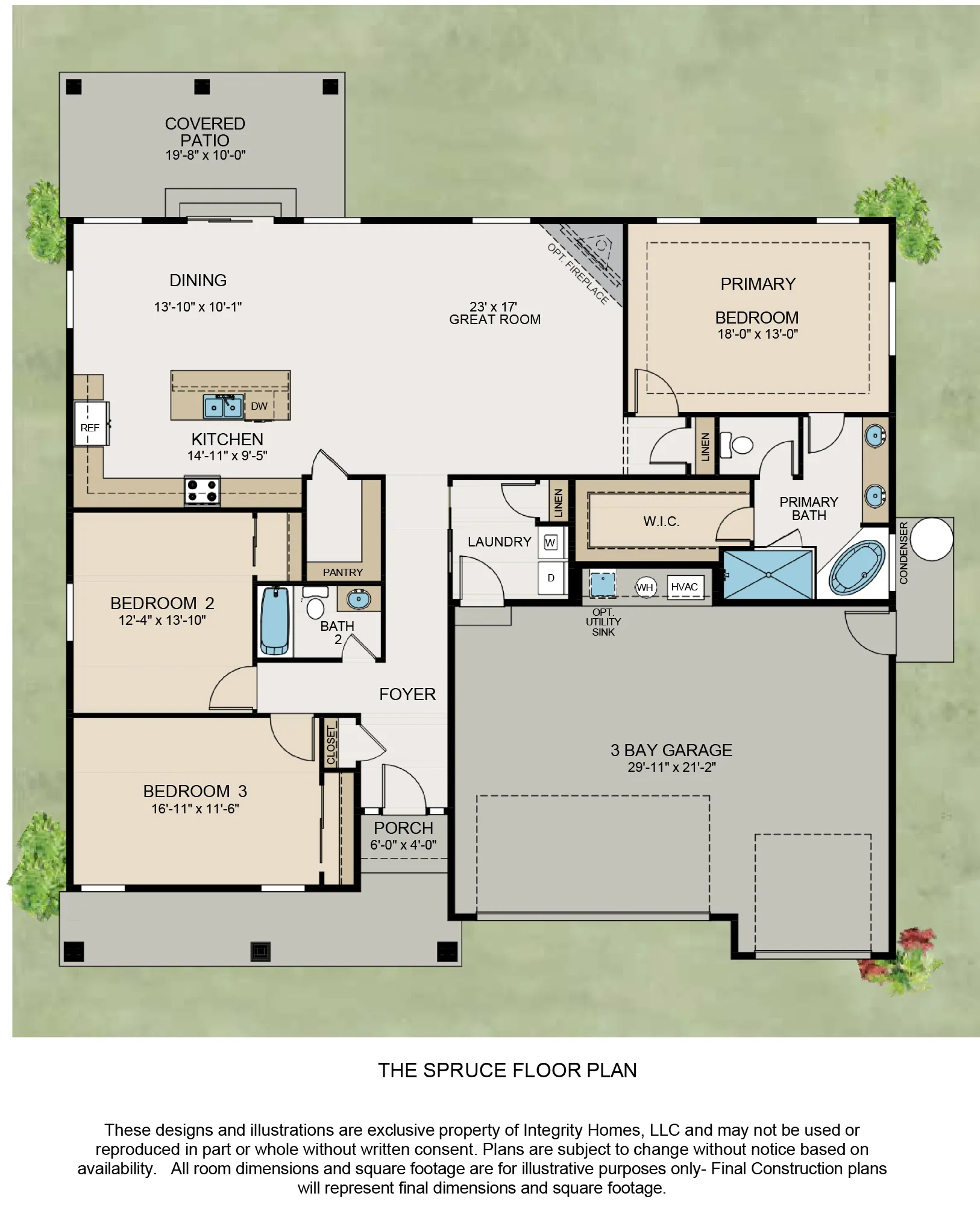 The Spruce Floor Plan | Integrity Homes