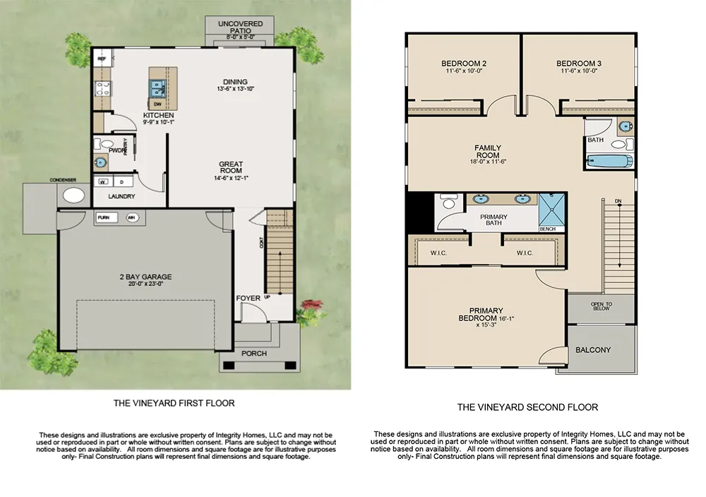 The Vineyard Floor Plan | Integrity Homes