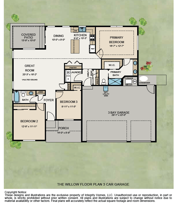 The Willow Floor Plan | Integrity Homes