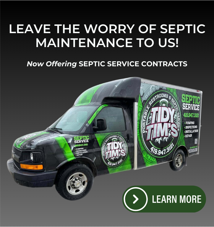 Rent Portable Restrooms, Septic Tanks | Tidy Tims Inc