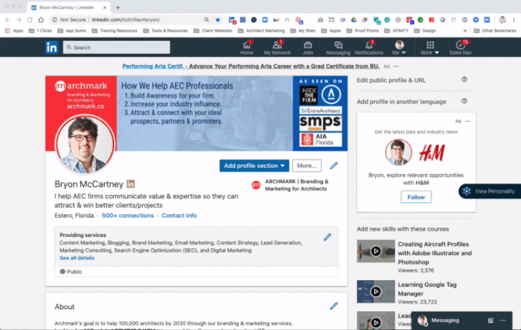 Attract Ideal Architecture Clients Using Your LinkedIn Profile